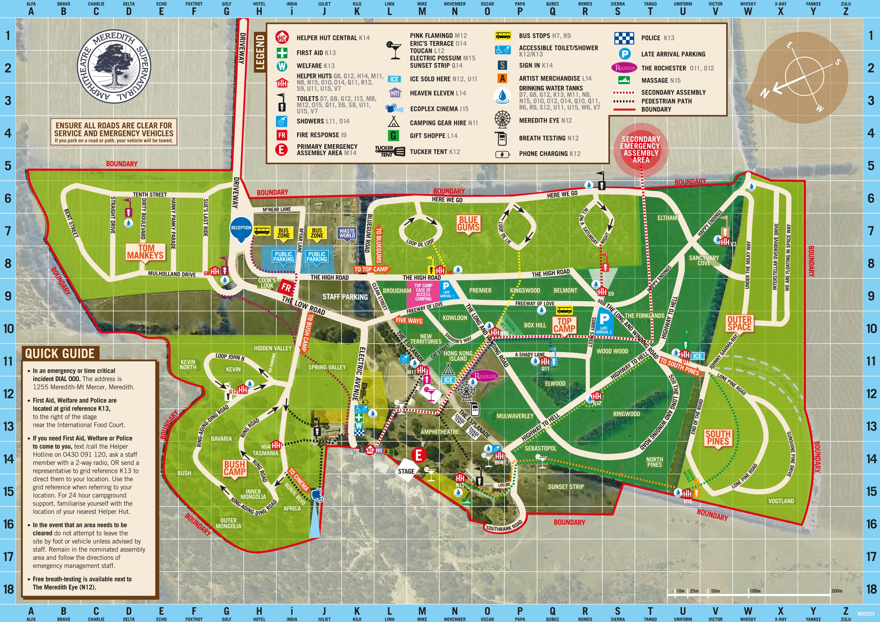 Festival Radar @ Meredith Music Festival 2025 - Interactive Festival Map