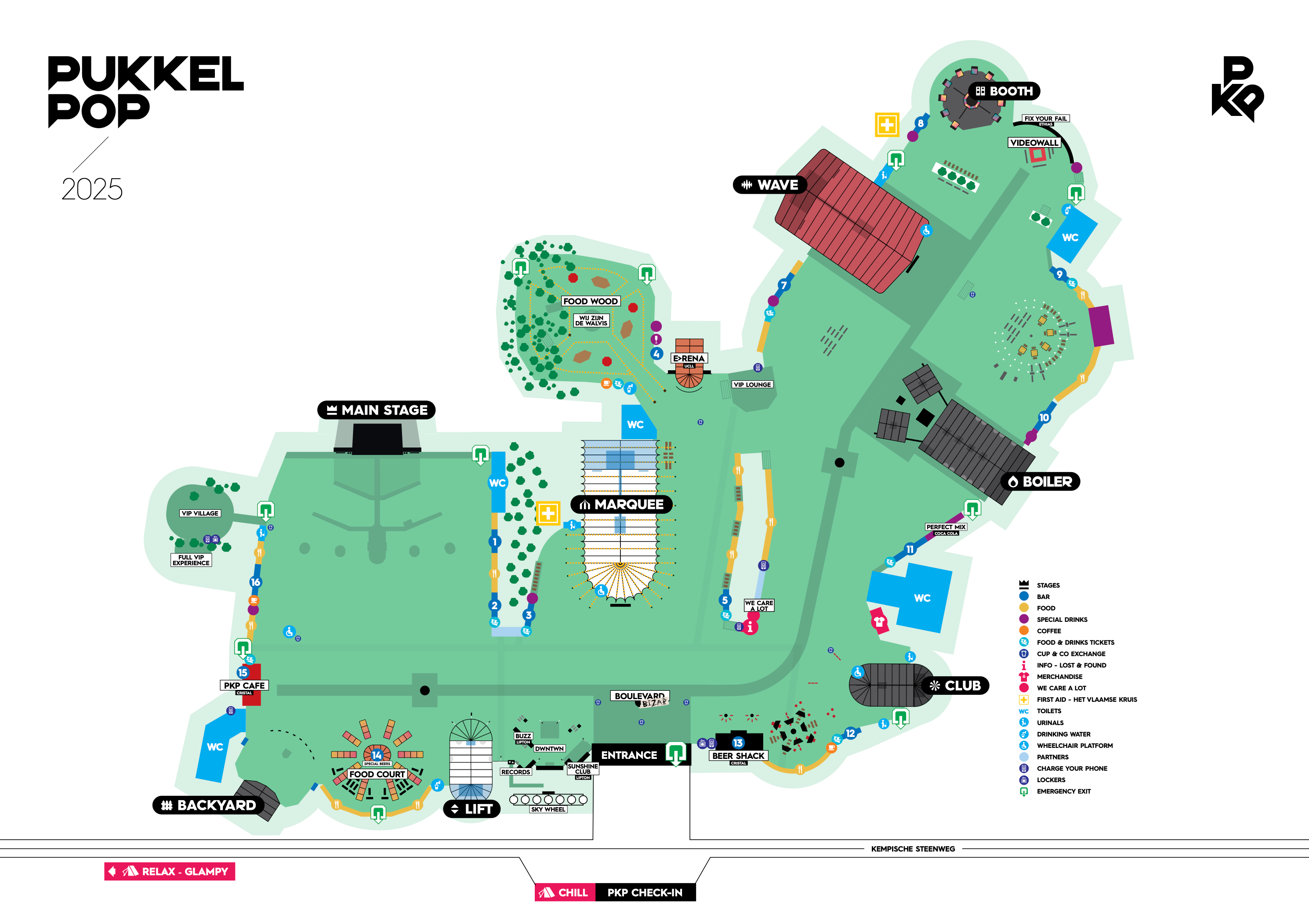 Festival Radar @ Pukkelpop 2025 - Interactive Festival Map